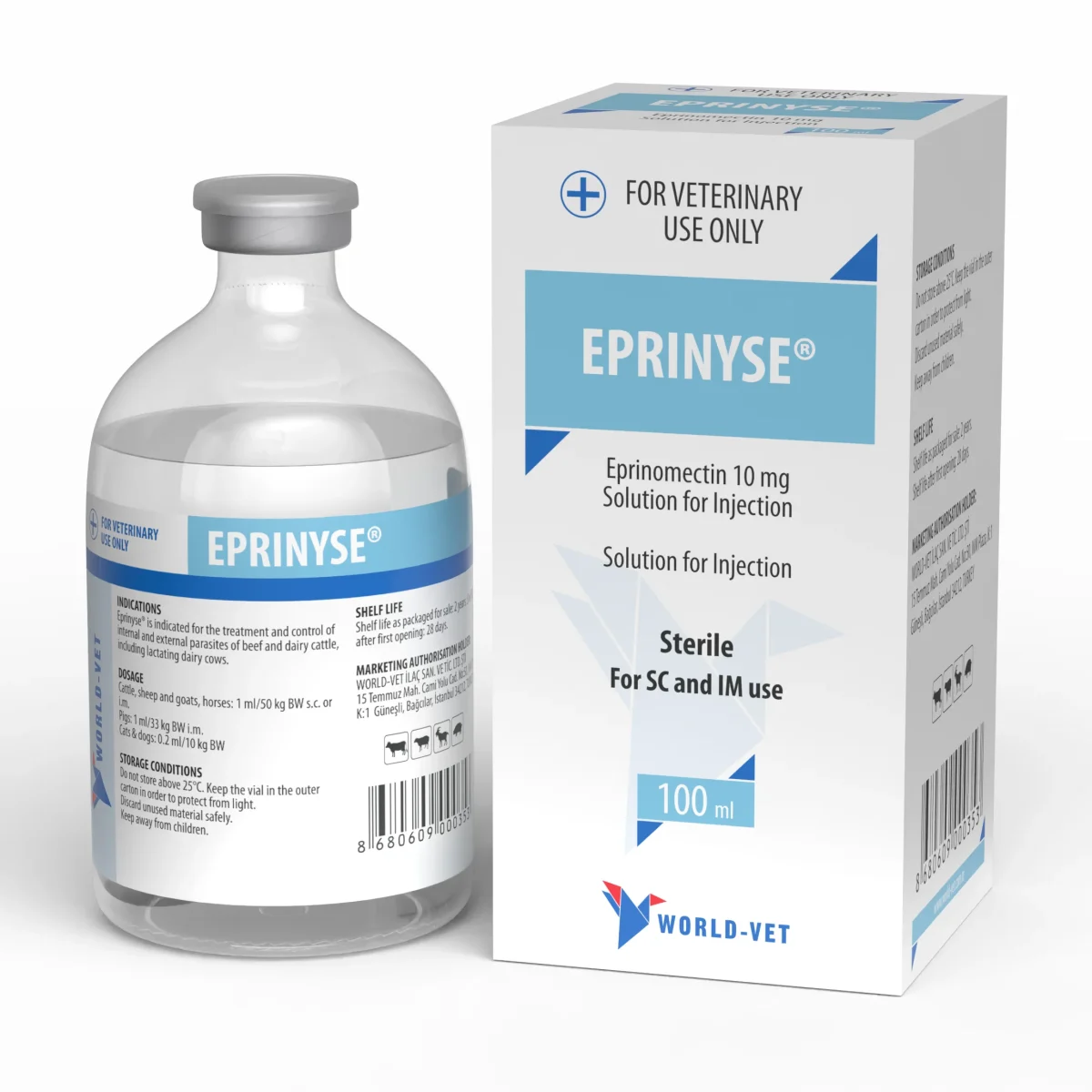 EPRINYSE® Zero Milk Withdrawal Pour-On Parasite Control - World-Vet